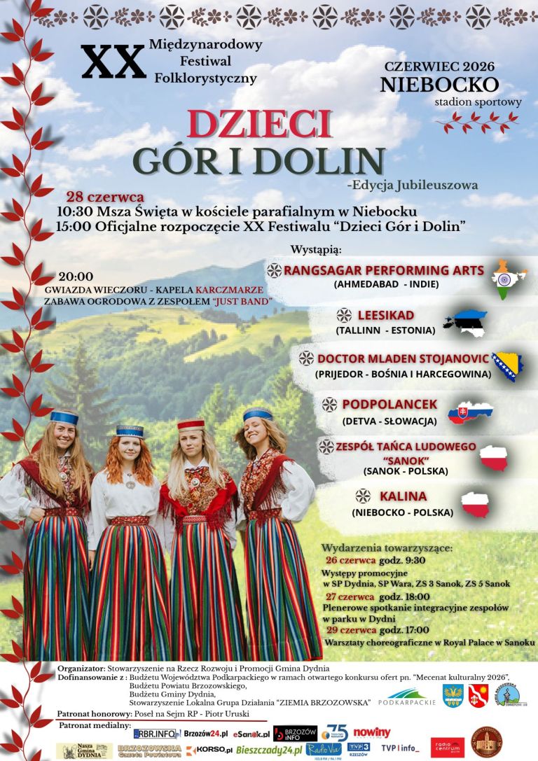 XX edycja Międzynarodowego Festiwalu Folklorystycznego - Dzieci Gór i ...